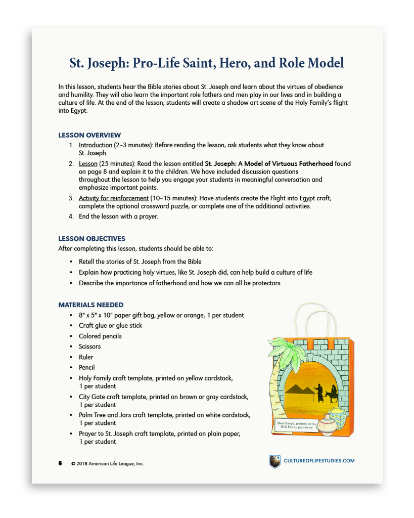 St. Joseph: Pro-Life Saint, Hero, and Role Model (Download) – American ...