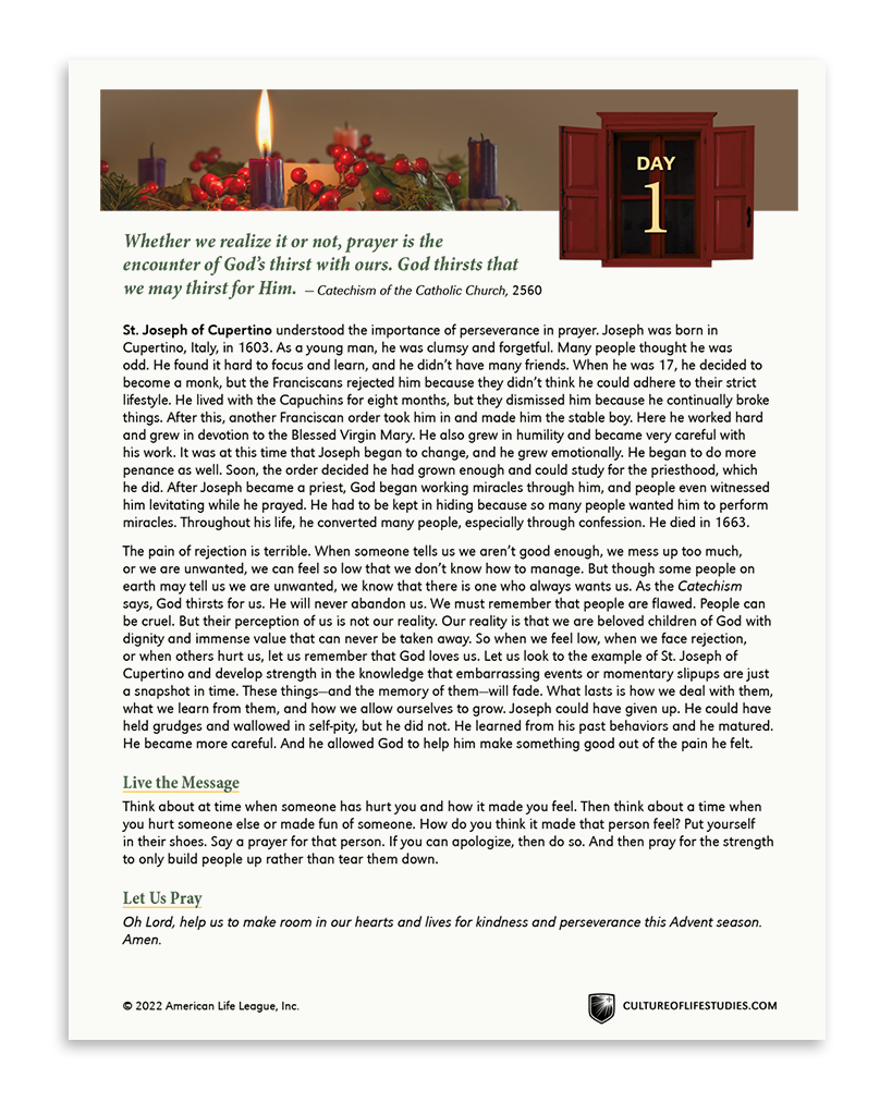 Awaiting the Gift of Christ: Walking with the Saints This Advent (Down ...