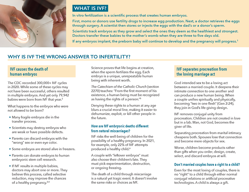 Does IVF Violate Human Dignity? – American Life League
