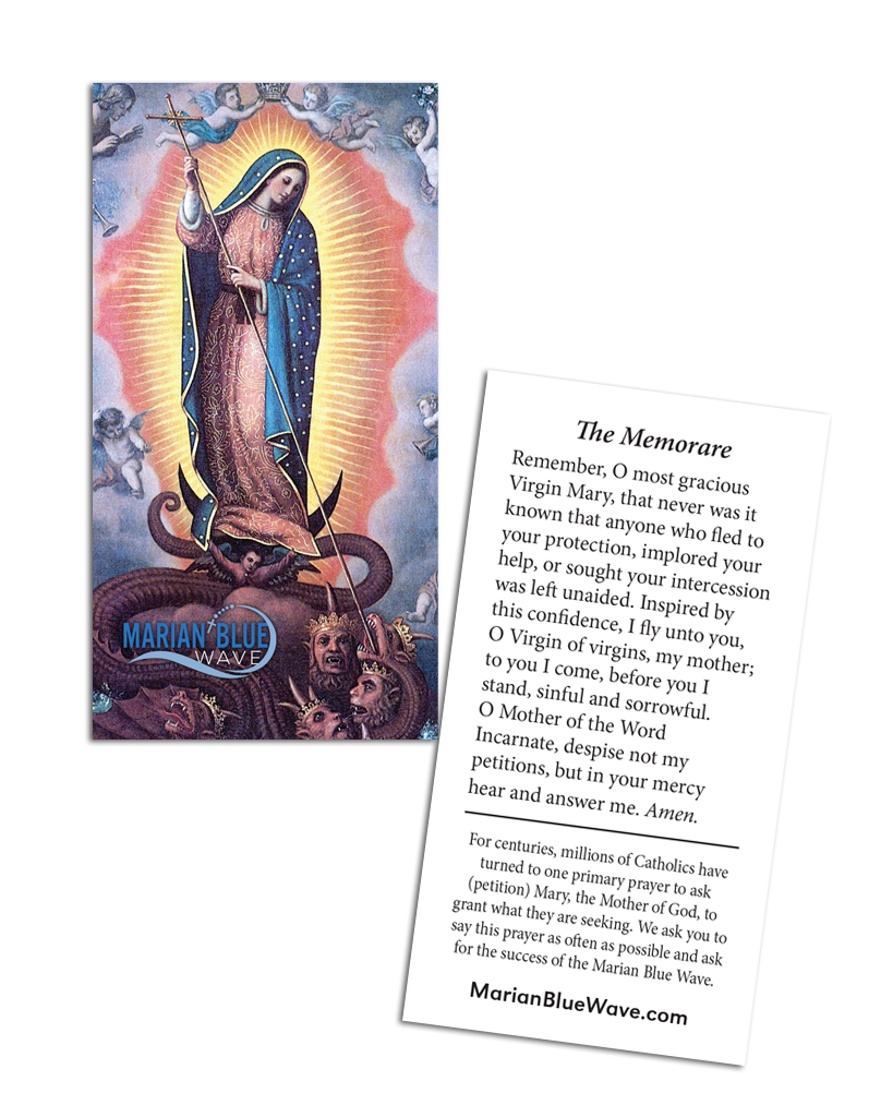Marian Blue Wave Prayer Card – American Life League